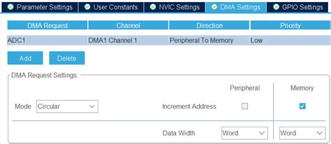 stm32g474re adc with dma stmicroelectronics community