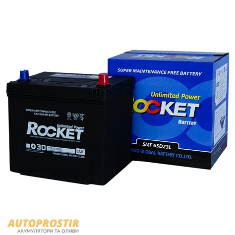 Автомобільний акумулятор Rocket 60Ah 65D23L - Автопростір