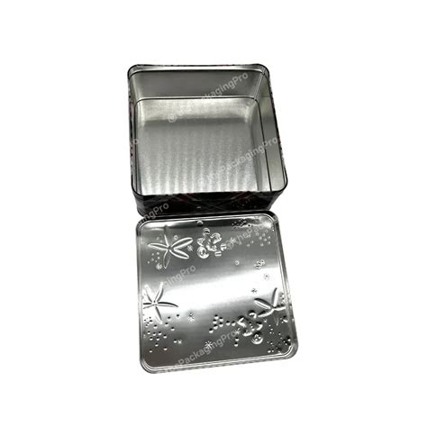 Customizable Sizes For Candy Chocolate Biscuits Rectangle Shaped Cans Food Grade Gold Oil Cans