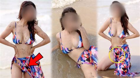 Oops सब दख दय Bikini पहन Beach कनर Actress न करवय Bold Photoshoot YouTube