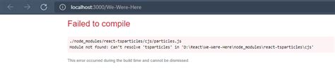 Compilation Error Module Not Found Cant Resolve Tsparticles After Updating From 1 27 0 To