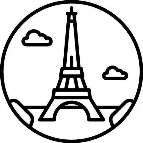 Eiffel Tower Travel Vector SVG Icon SVG Repo