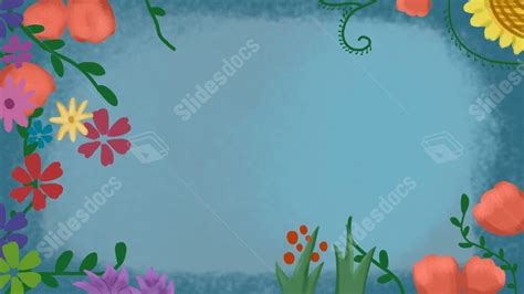 Spring Floral Clear Botanical Beautiful Powerpoint Background For Free