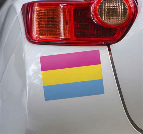 Pansexual Flag Car Sticker
