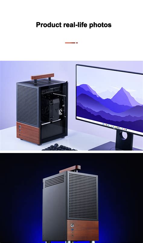 Jonsbo T6 Itx Handle Case 3mm Aluminum Alloy Shell Type C Interface Solid Wood Desktop Mini