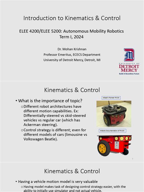 1 introduction to kinematics and control pdf kinematics classical