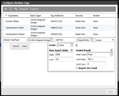 scaling modbus tag data in groov groov view optoforums