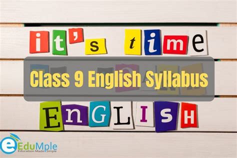 Class 9 English Syllabus