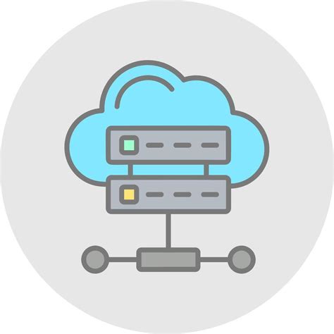 Cloud Database Line Filled Light Icon 44089562 Vector Art At Vecteezy