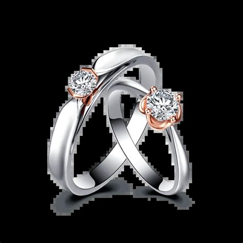 爱相伴18k金钻石对戒 钻石戒指 情侣戒指 结婚对戒 珂兰官网 花瓣网
