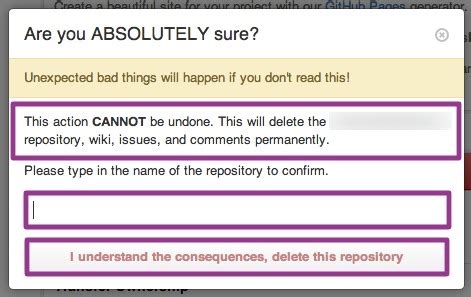 How To Delete A Repository In GitHub