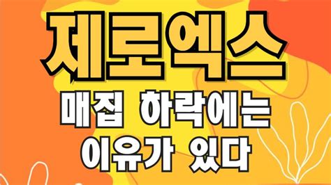 제로엑스코인 하락구간에 보이는 반등 가능성 Youtube