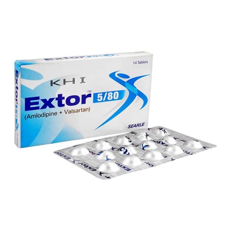 Extor 5mg80mg 14 Tablets One Health