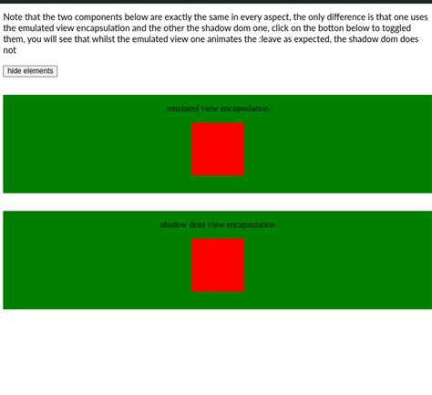 Leave Animation Not Propagated On Shadow Dom Components · Issue 46450