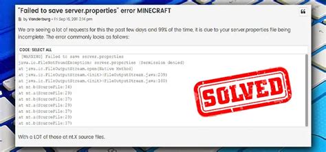 Fix Minecraft Server Failed To Save Server Properties 100 Working Techdim