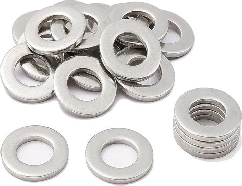 Rondelle 40mm Spessore 2mm 10 Rondelle Piatte M6 In Acciaio Inox 304
