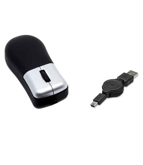 Conqueror Retractable USB Wired Optical Mouse Buttons WasilOnline Online Marketplace