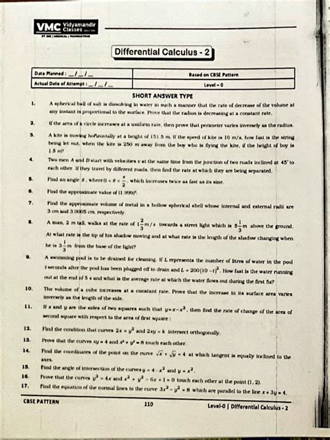 Diffrential Calculus 2 Assignment Pdf