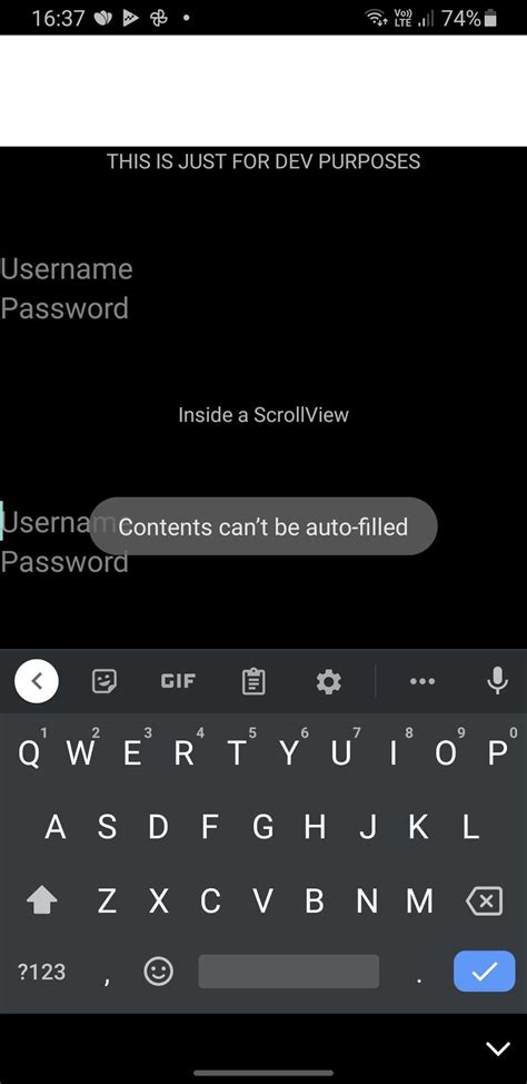 Android Textinput Autofill Not Working · Issue 349 · Software