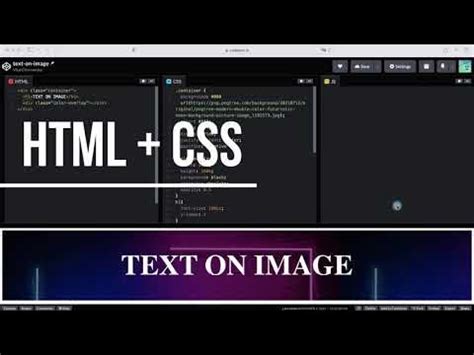 How to Position Text Over an Image Using CSS - YouTube