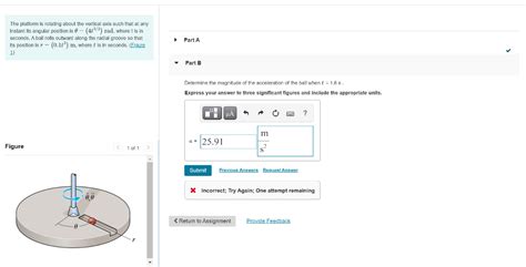 Solved The Platform Is Rotating About The Vertical Axis Such Chegg