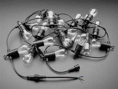 Cafe Patio Light Bulb Strand With Tm1814 Rgbw Led 20 Bulbs Id 6059 Adafruit Industries