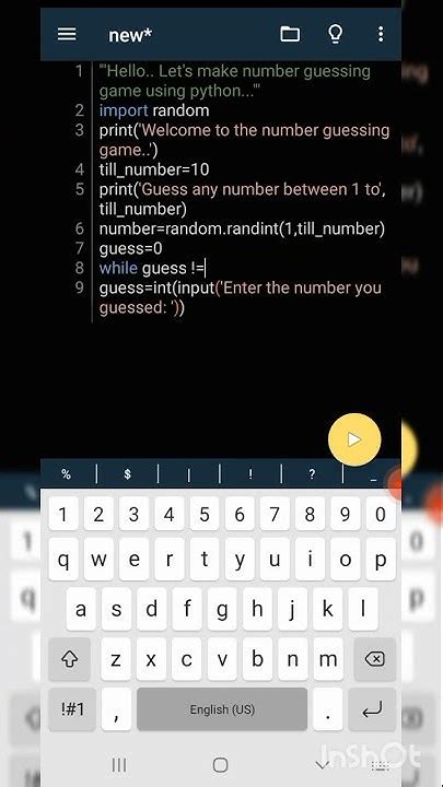 Guessing The Number Game Using Pythonpython Programming Coding