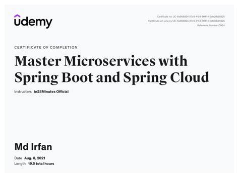 Irfan Ansari On Linkedin Udemy Microservices Springboot Springcloud