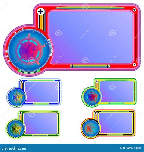 Tech Style Message Box Stock Vector Illustration Of Abstract 15792938