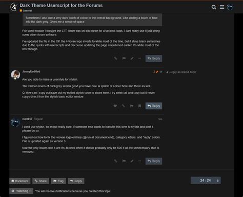 Dark Theme Userscript And Css For The Forums General I Novae Studios