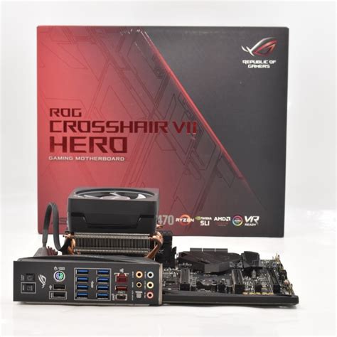 Refurbished Amd Ryzen 7 3700x Cpu Asus Rog Crosshair Vii Hero Mobo 32gb Ddr4 Ram Bundle