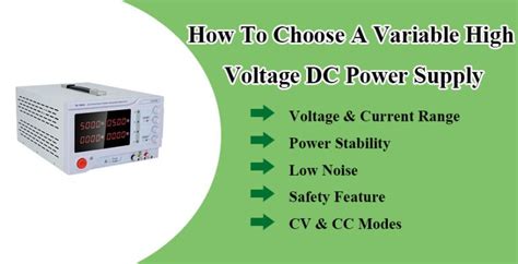 How To Choose A Variable High Voltage Dc Power Supply
