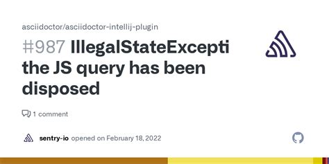 Illegalstateexception The Js Query Has Been Disposed · Issue 987