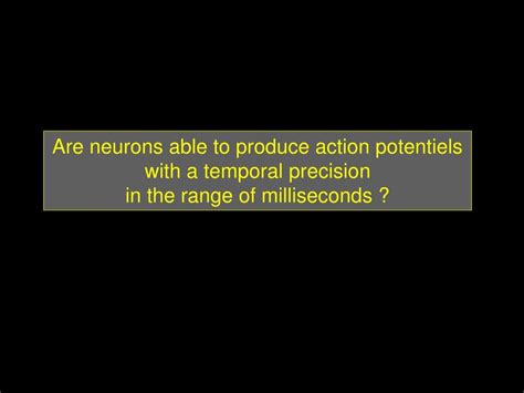 Ppt Temporal Code Dynamics In Neuronal Networks Powerpoint