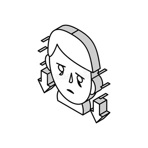 Hyperthyroidism Endocrinology Isometric Icon Vector Illustration Stock Vector Illustration Of