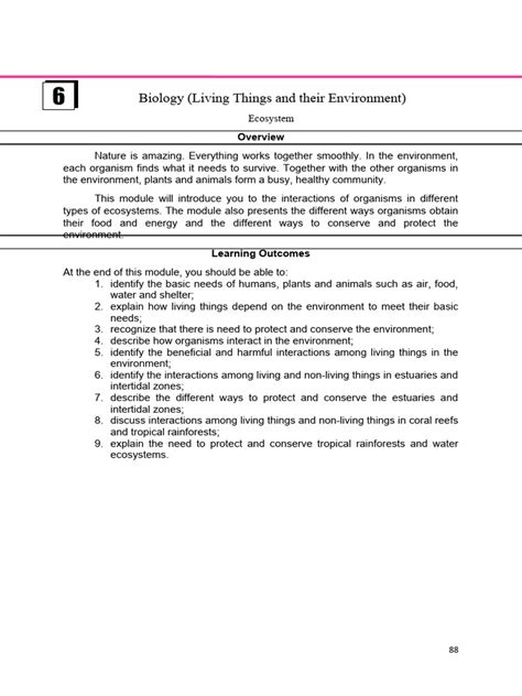 Science Module 6 Pdf Ecosystem Symbiosis