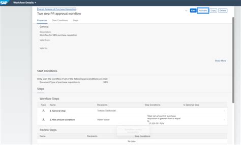 Flexible Workflow In SAP Sourcing And Procurement