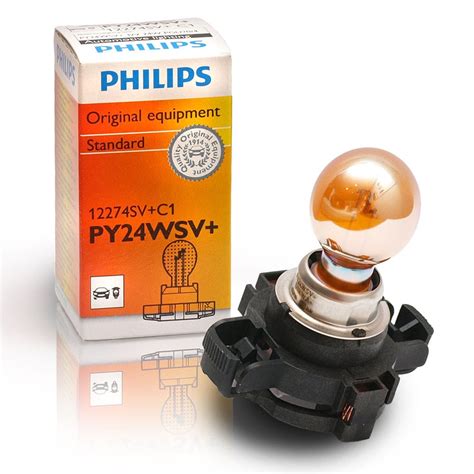 Bec auto halogen Philips SilverVision PY24W 24W 12V 12274SV+C1 - AutoEco.ro