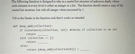 answered fill in the blanks in the function such… bartleby
