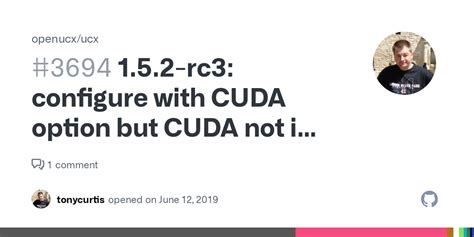 Rc Configure With CUDA Option But CUDA Not In Environment