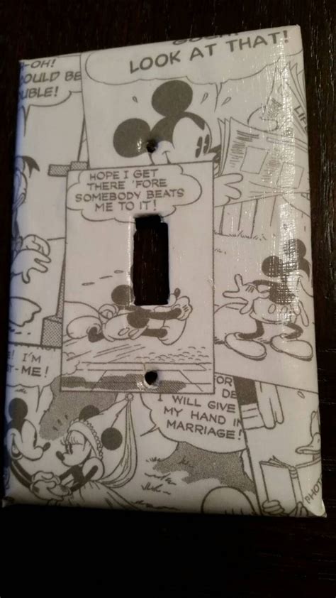 Black And White Mickey Mouse Light Switch Cover Mickey Mouse Light