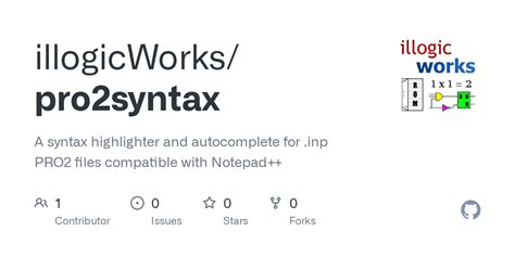 GitHub IllogicWorks Pro Syntax A Syntax Highlighter And Autocomplete For Inp PRO Files
