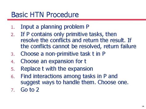 Hierarchical Task Network HTN Planning José Luis Ambite