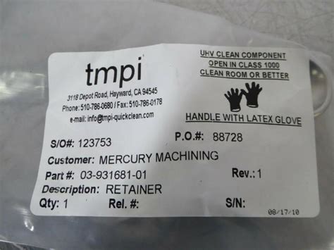 New Agilent Electrode Conversion Dynode For Sale 50 Item 1485611