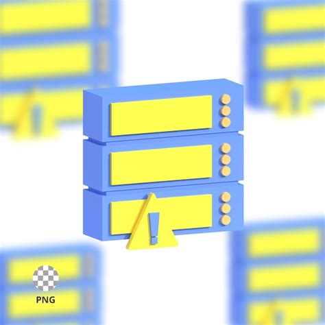 Premium PSD Storage Error D Icon