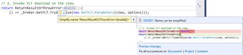 C Stuck Between Name Can Be Simplified And Type Arguments Cannot