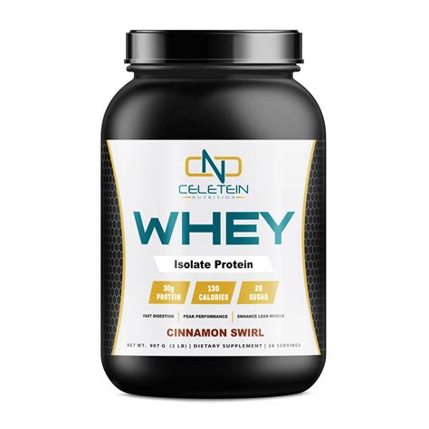 Cinnamon Whey Isolate Protein Celetein Nutrition