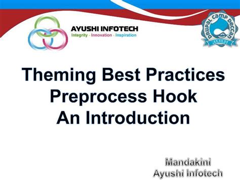 Ppt Theming Best Practices Preprocess Hook An Introduction Powerpoint Presentation Id3382565