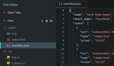 Custom Manifest Json Issue Codesandbox Codesandbox Client Github