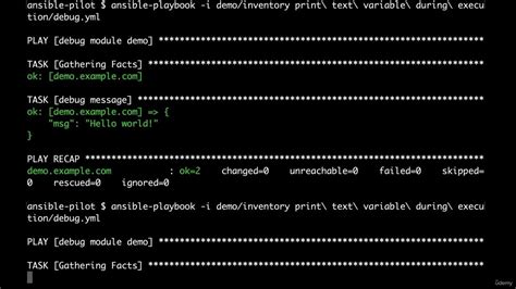 2 Print A Textvariable During Execution Ansible Module Debug Youtube